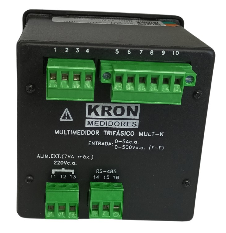 Mult-k 5A 500V 120/220VCA Multimedidor de Energia Z00971551110 Kron Me ...