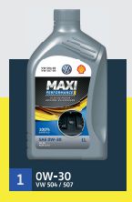 Óleo de Motor Original VW MAXI PERFORMANCE 0W30 VW 504.00 507.00 C2 C3 ...