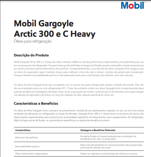 Mobil Gargoyle ARTIC OIL 300 Tb 200 Lts - Óleo Mineral Naftênico - Fast ...