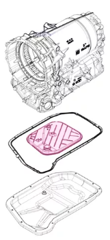 Kit Filtro de Transmissão Automática Interno com Junta Metálica 8HP55 ...
