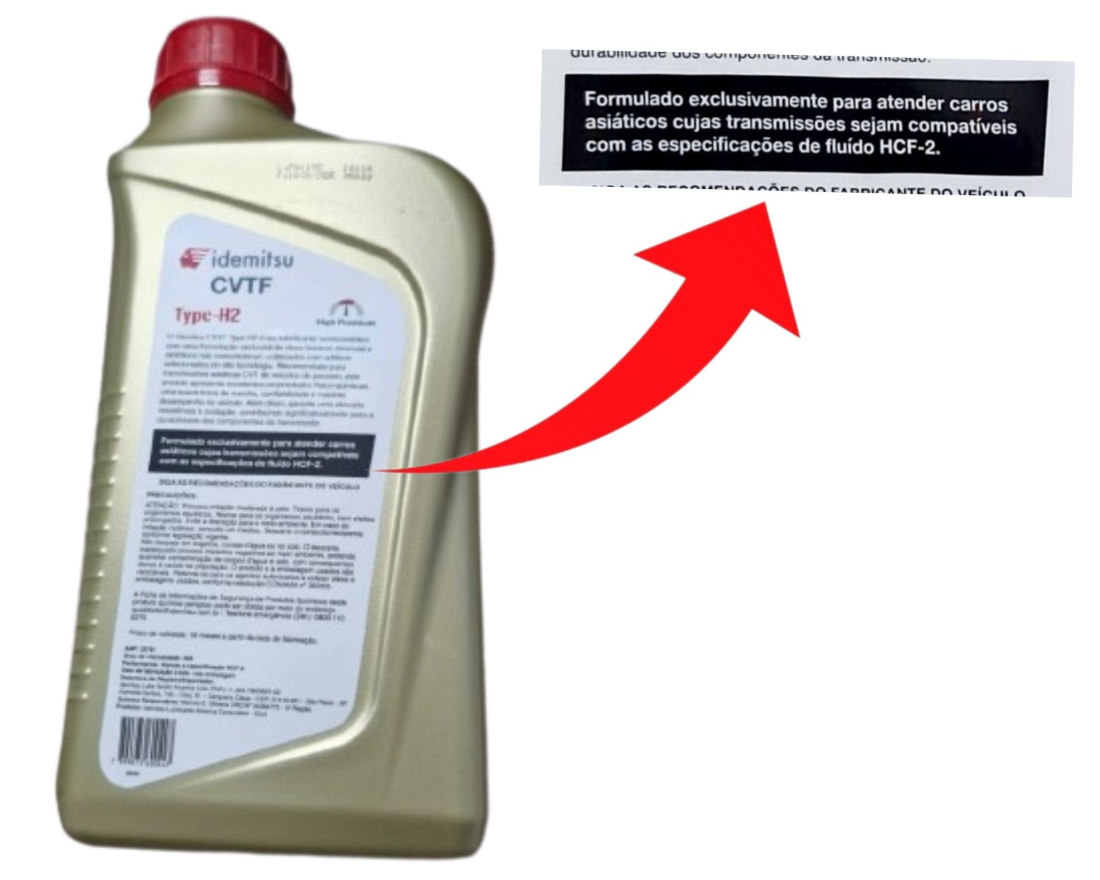Óleo Transmissão Idemitsu CVTF Type H2 HCF2 1L Específico Honda HCF-2 - Fast Car Brasil ...