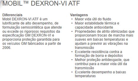 MOBIL DEXRON VI ATF - Fast Car Brasil | Aditivos e Lubrificantes ...