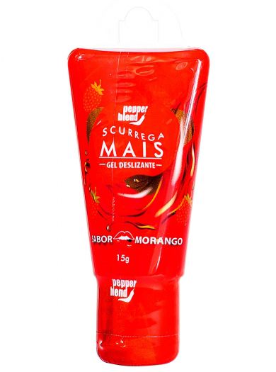 Scurrega Mais Morango Gel Comestivel 15g Hm Distribuidora