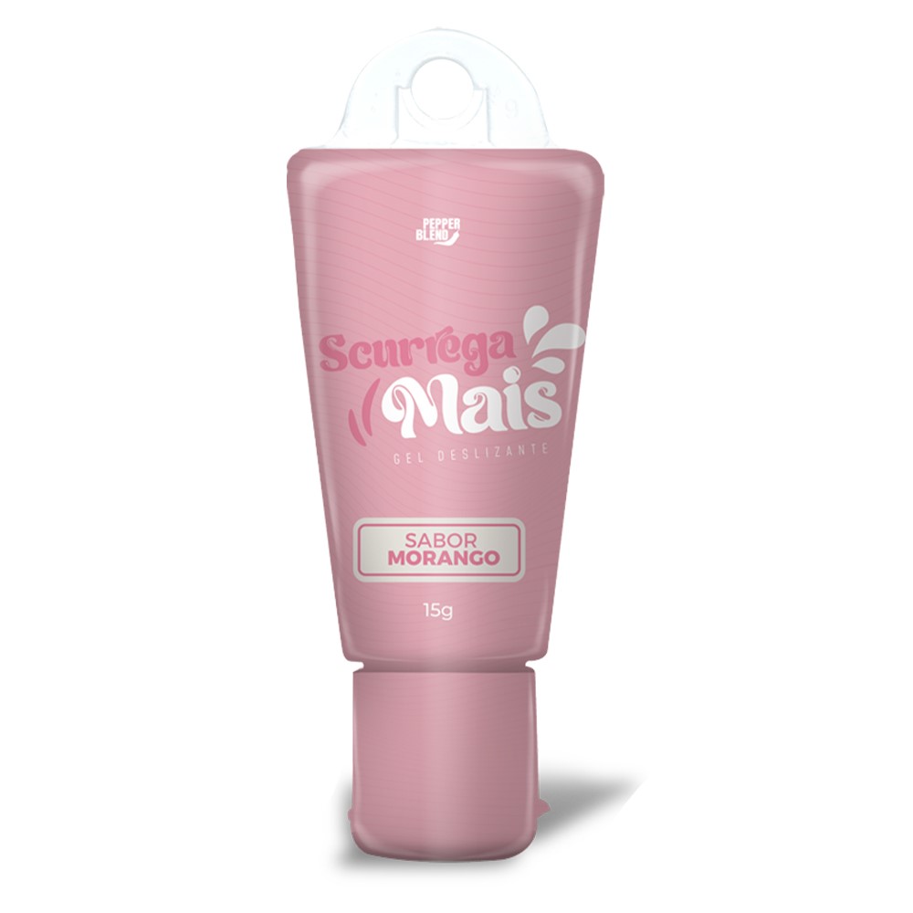 Scurrega Mais Morango Gel Comestivel 15g Hm Distribuidora