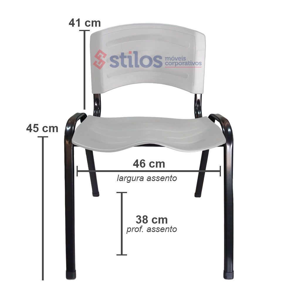 kit cadeira iso empilhavel kits cadeiras plastica para escritorio sala ...