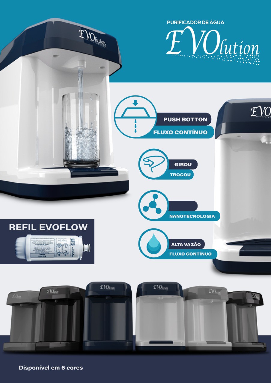 Compre Purificador de Água Natural Evolution Branco e Cinza - Magazine ...