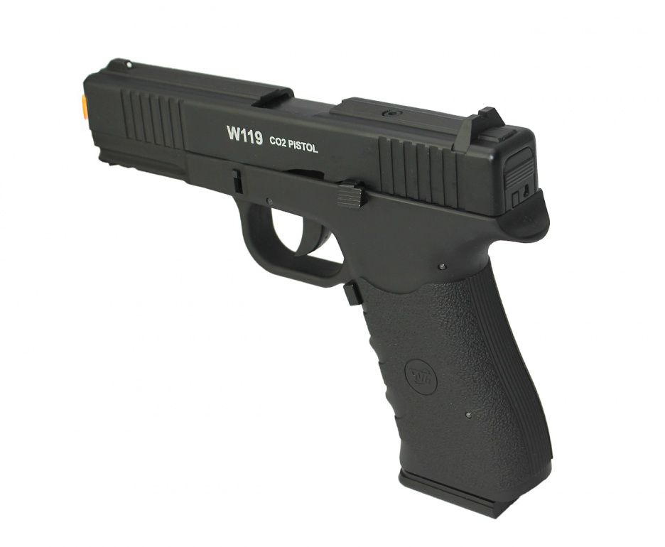 Pistola de Airsoft WG Glock W119 Slide Metal Blowback - 6.0mm CO2 ...