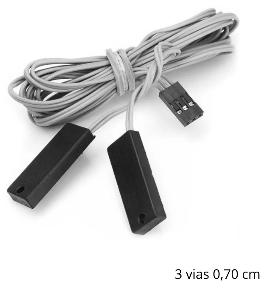 Sensor Fim De Curso 3 Vias/70cm Para Motor Portão Deslizante Ppa ...