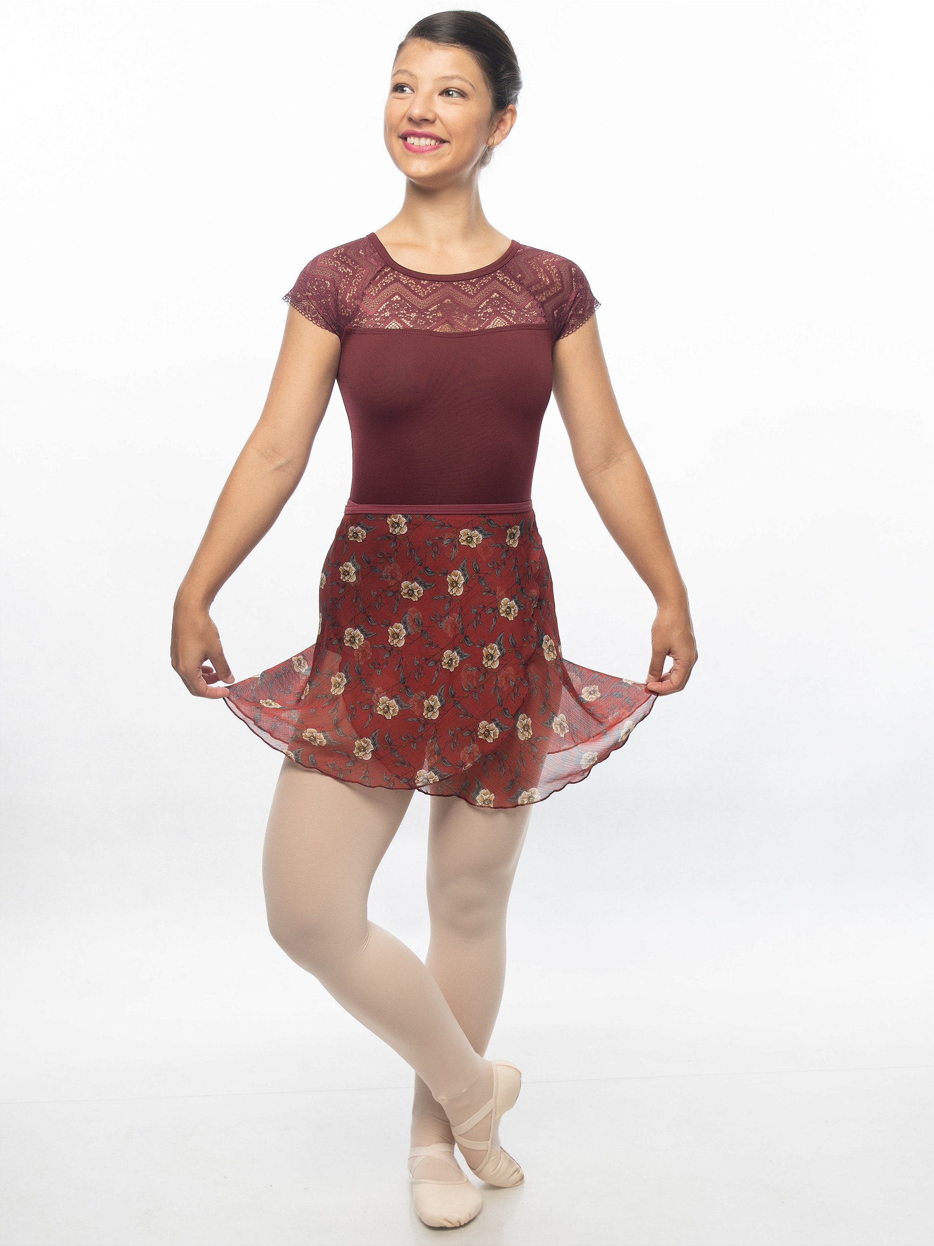 collant ballet adulto bordô - Roupas para dança, dancewear