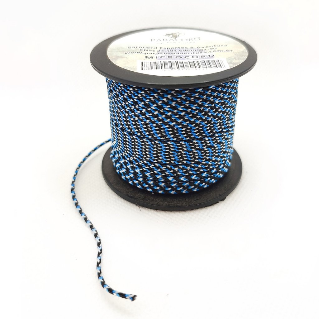 Micro Cord Blue Camo Micro Paracord - 125 Ft Type I Cord With 100 Lb ...