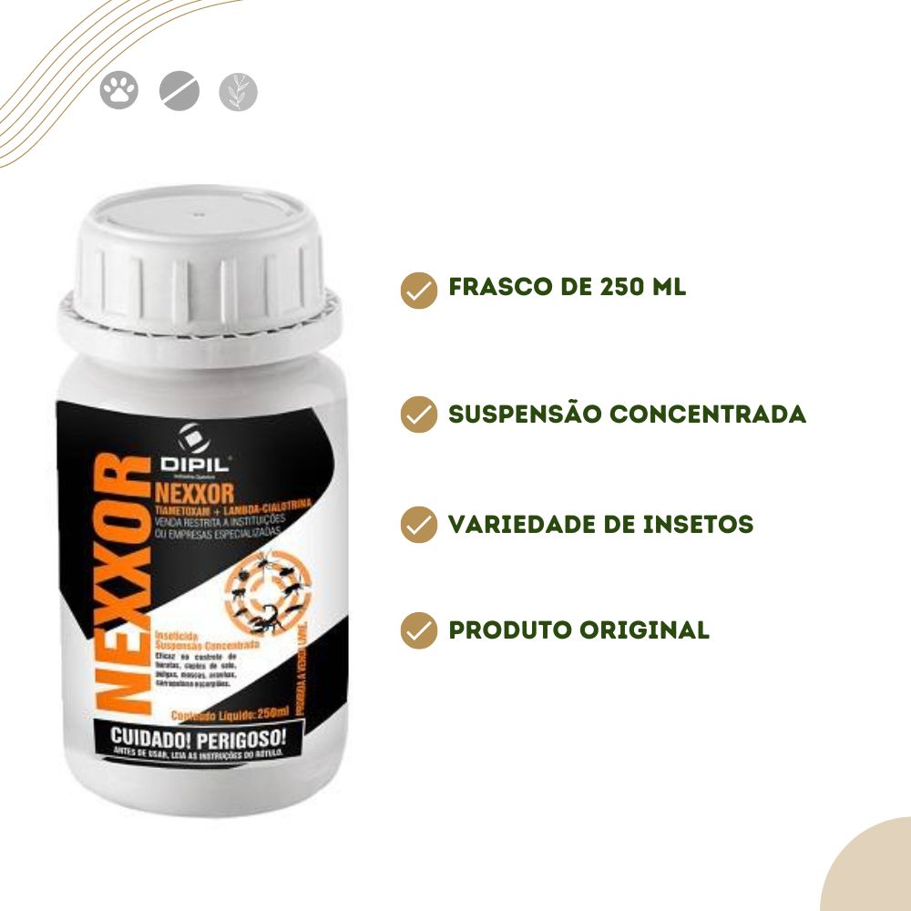 Nexxor 250ml - controle de baratas, aranhas e escorpiões - Sens Agropet ...