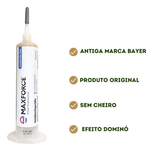 Maxforce Prime 30g Gel Seringa Mata Barata - ENVU Antiga Bayer - Sens ...