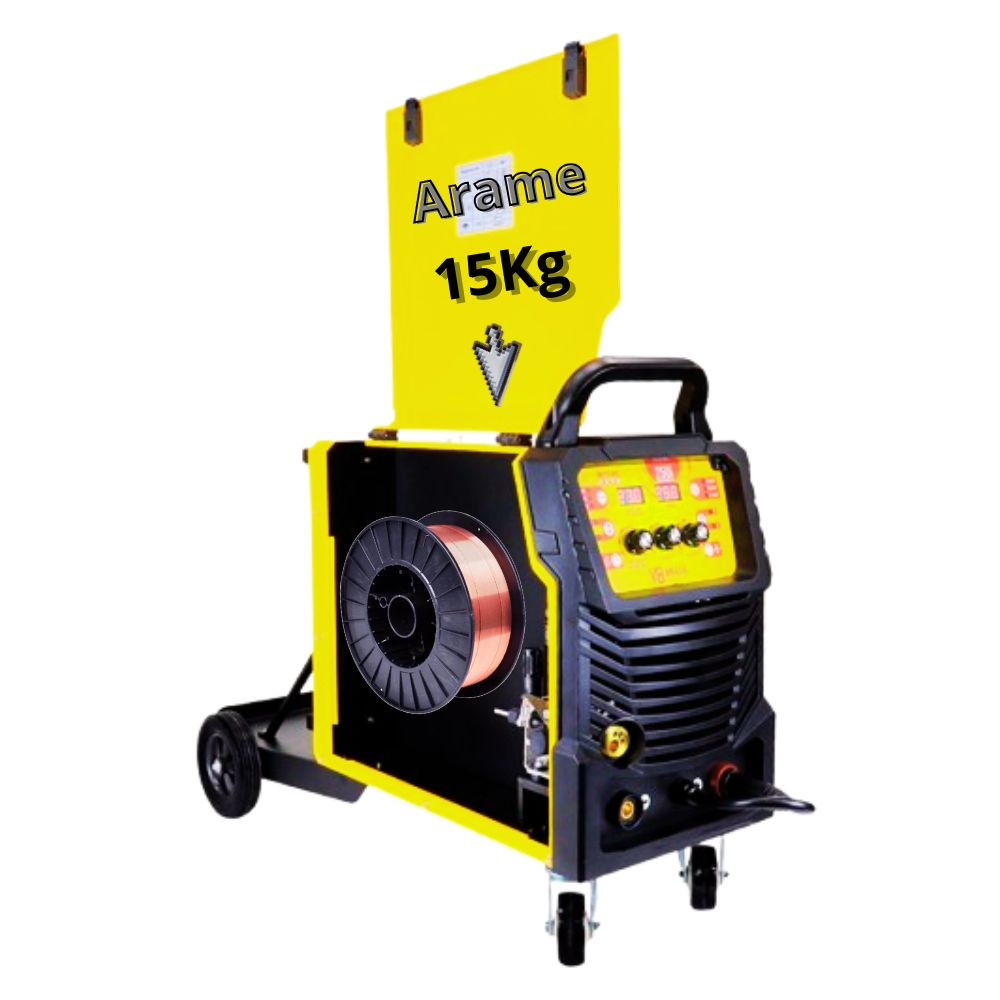 Maquina de solda MIG 250 V8 multiprocessos 3 em 1 250 amperes 220V ...