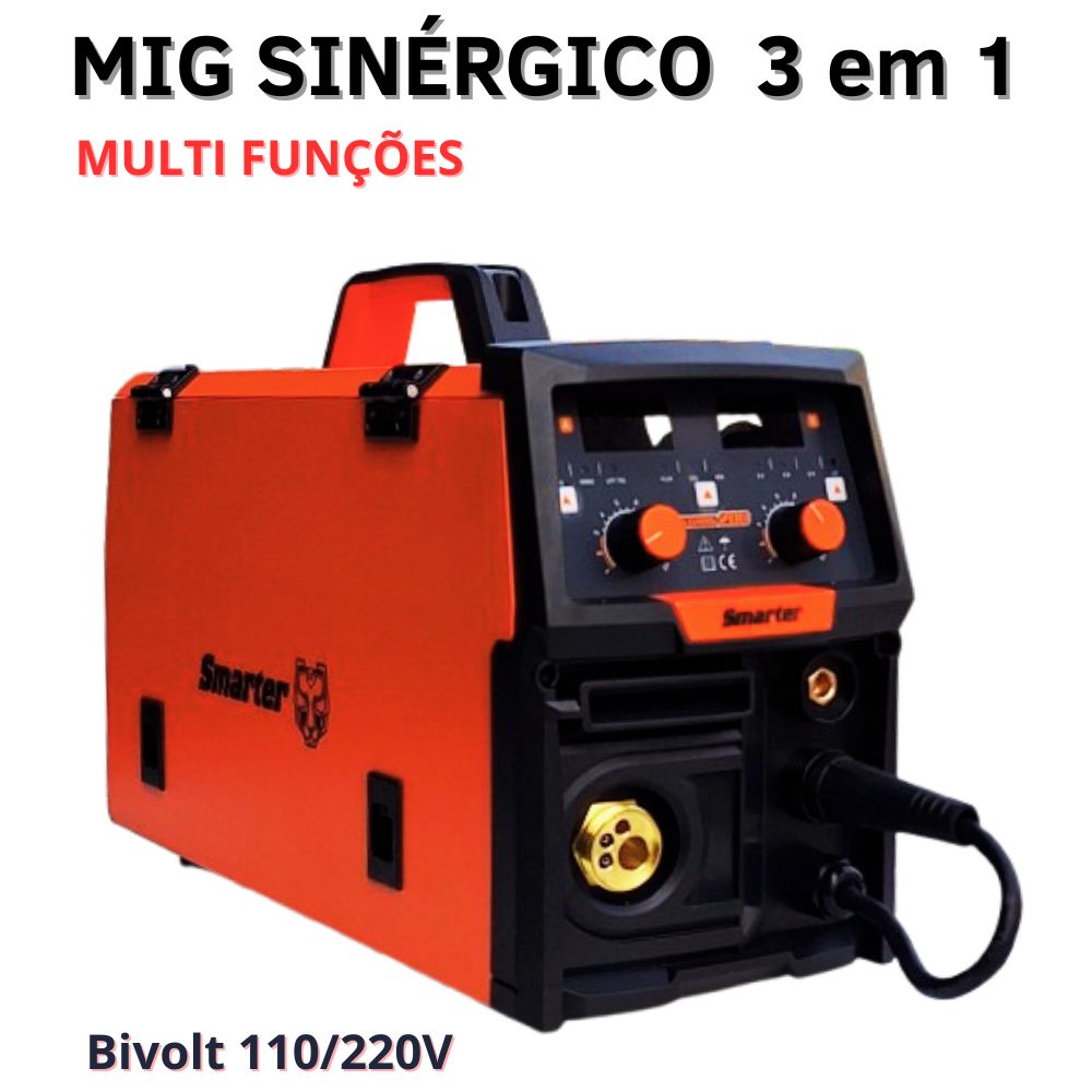 Máquina de solda MIG Multiprocessos 3 em 1 Bivolt 110/220Volts - Chico ...