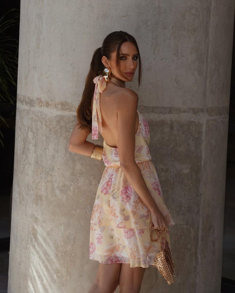 Vestido Curto Frente Única Floral Hirus - Albuquerque Boutique - Moda Feminina.