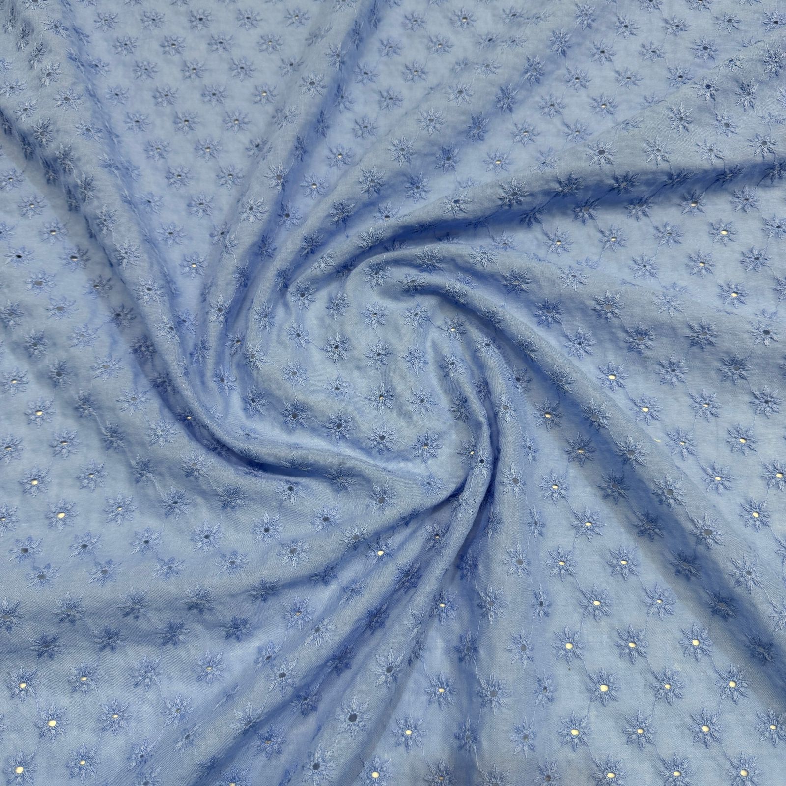 Tecido Lese Bordada Estampa Floral 1,35m 100% Algodão Laise Para roupas ...