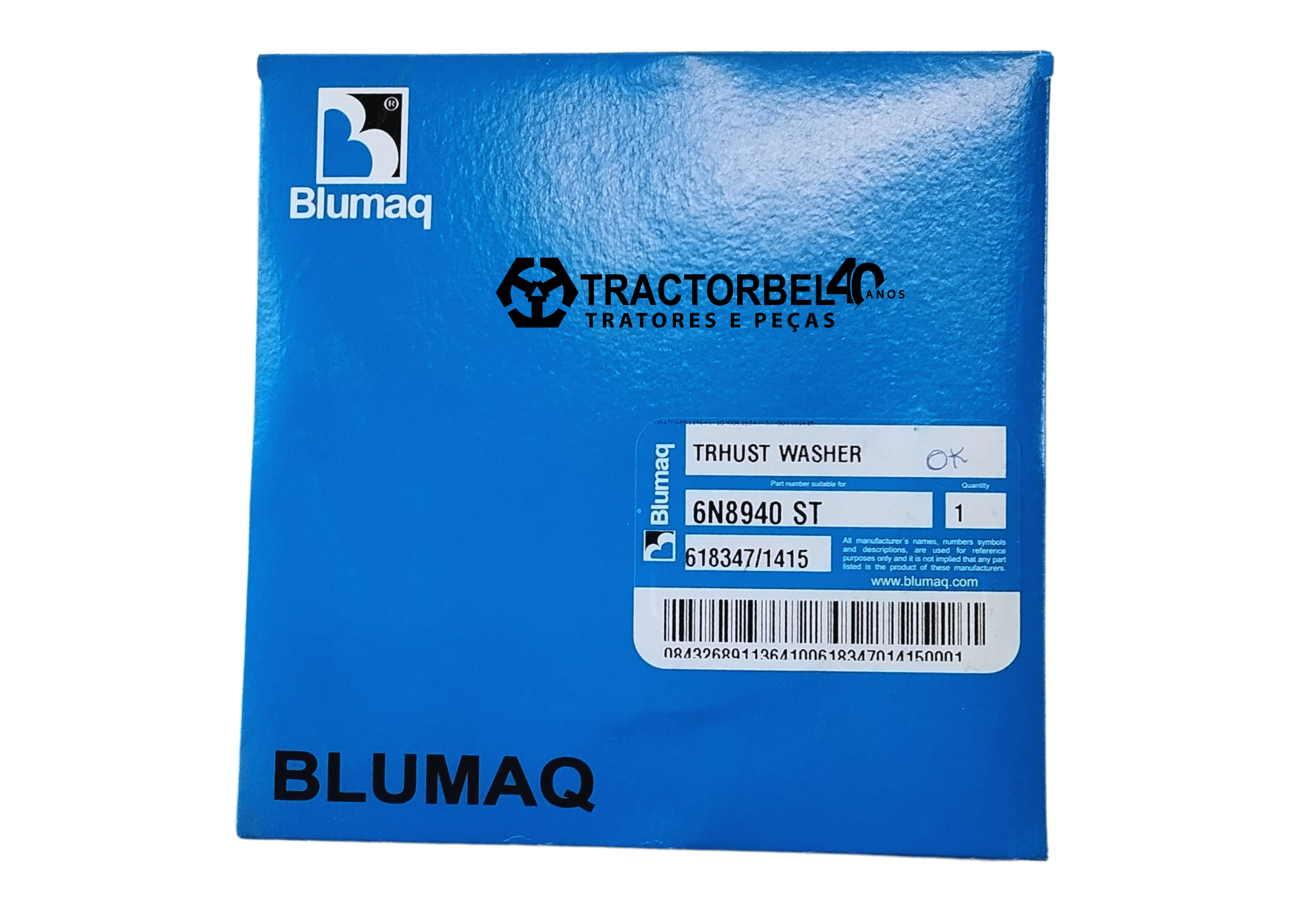 PLACA - 6N8940 - TRACTORBEL TRATORES