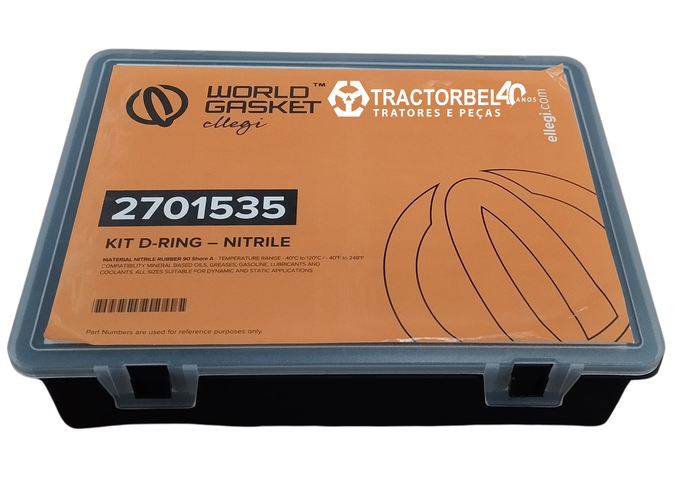 KIT DE SELO DO ANEL RETENTOR DE USO GERAL - 2701535 - TRACTORBEL TRATORES