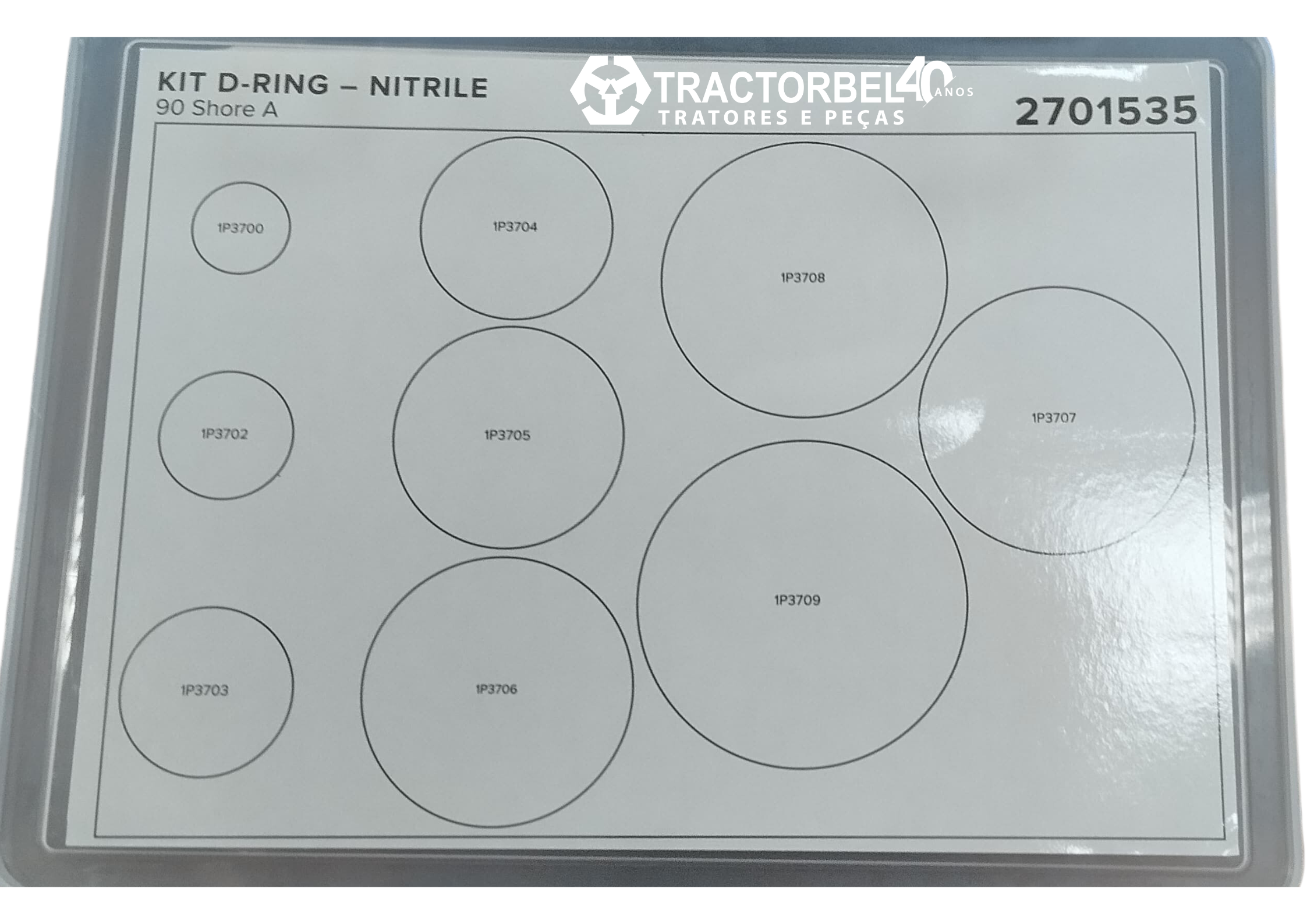 KIT DE SELO DO ANEL RETENTOR DE USO GERAL - 2701535 - TRACTORBEL TRATORES