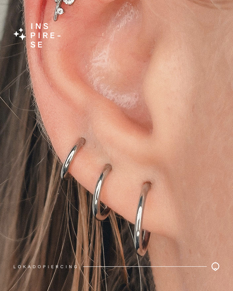 Comprar Piercing Argola Argolinha Lisa Básica em Titânio - Loka do ...