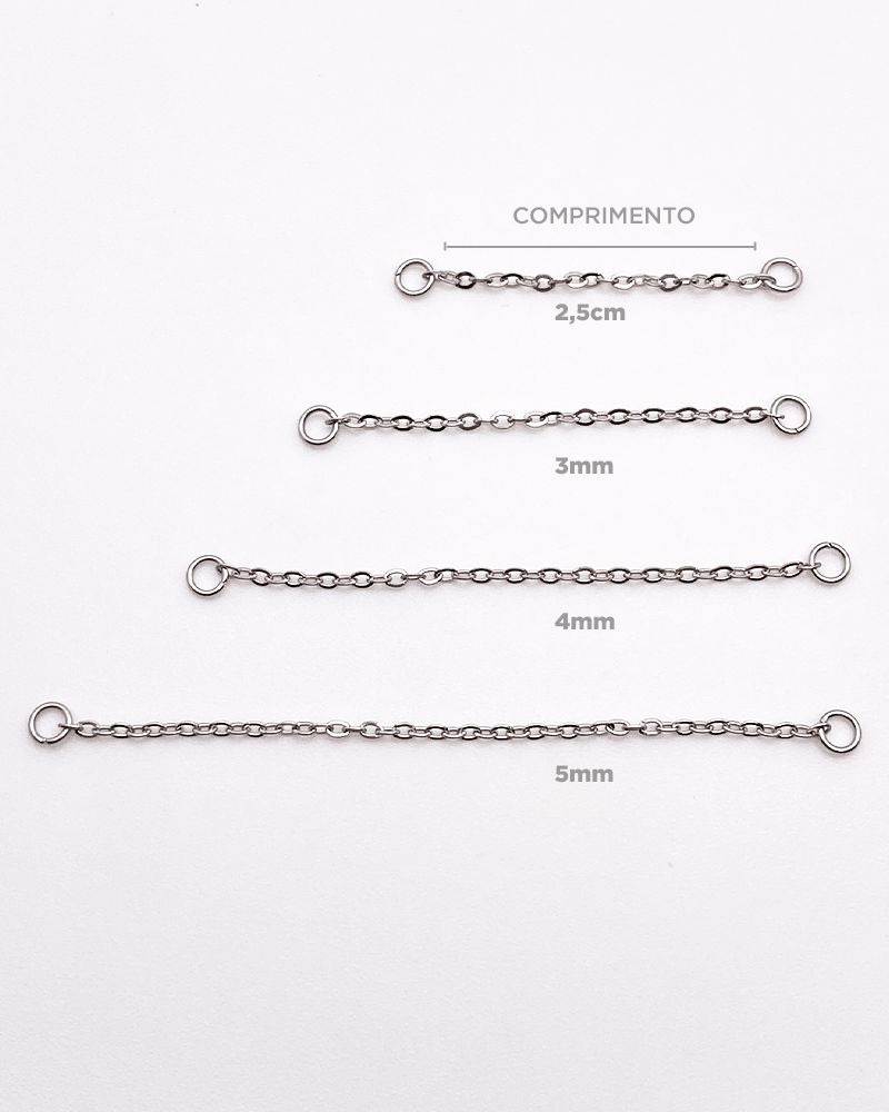Corrente Correntinha para Piercing em Aço Cirúrgico - Loka do Piercing ...