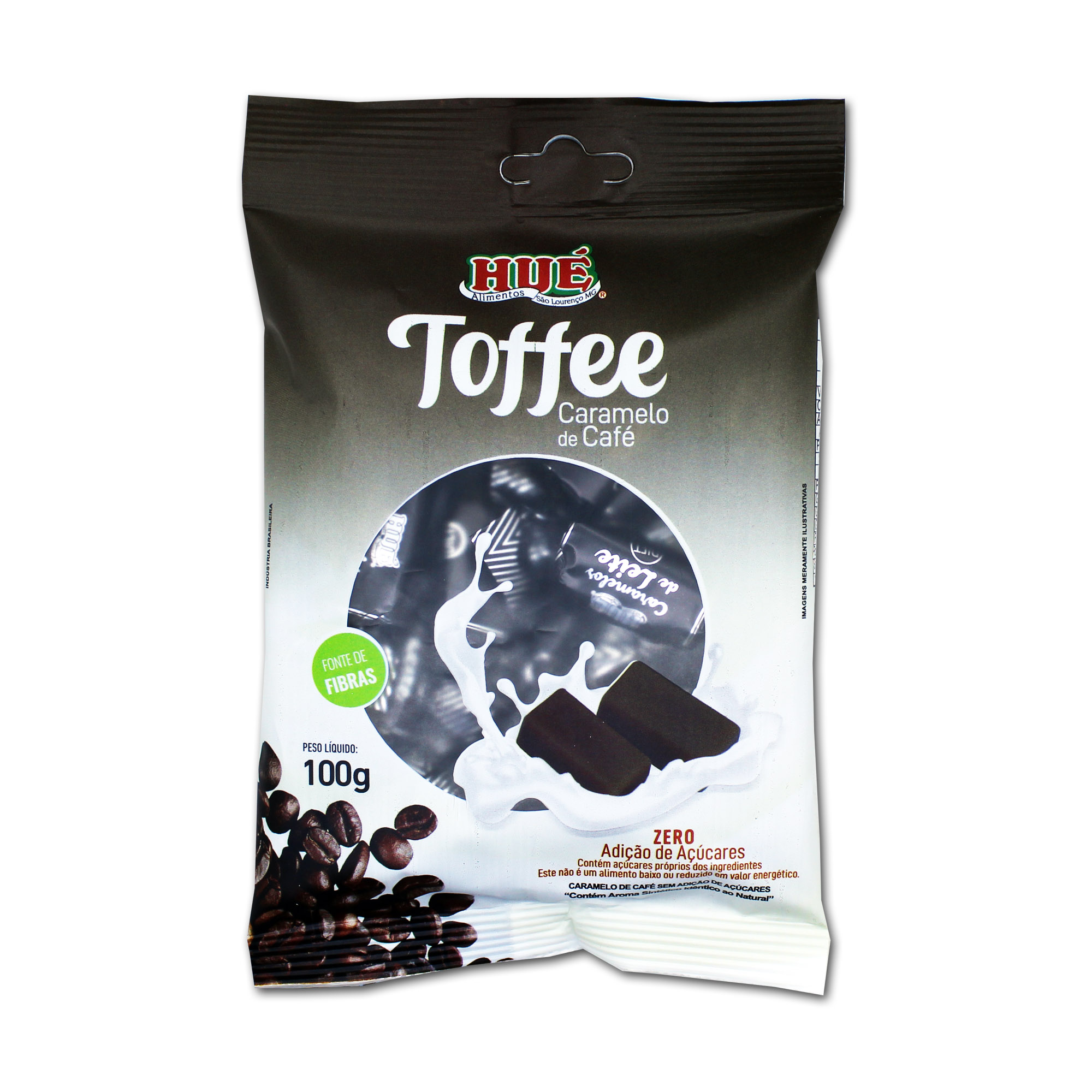 Kit Balas Toffee Diet Hué Sortidas: Leite Café e Chocolate 6 unidades ...