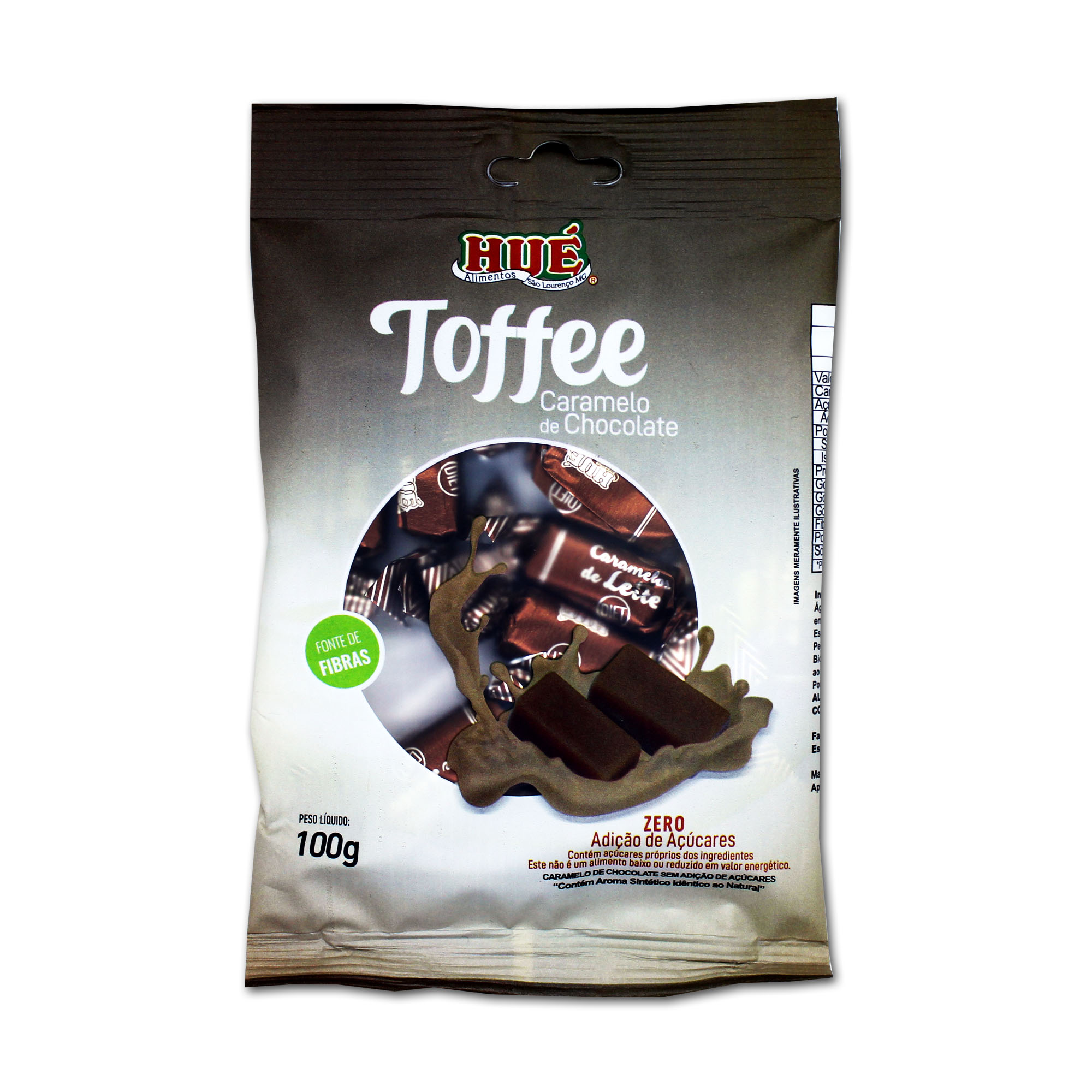 Kit Balas Toffee Diet Hué Sortidas: Leite Café e Chocolate 6 unidades ...