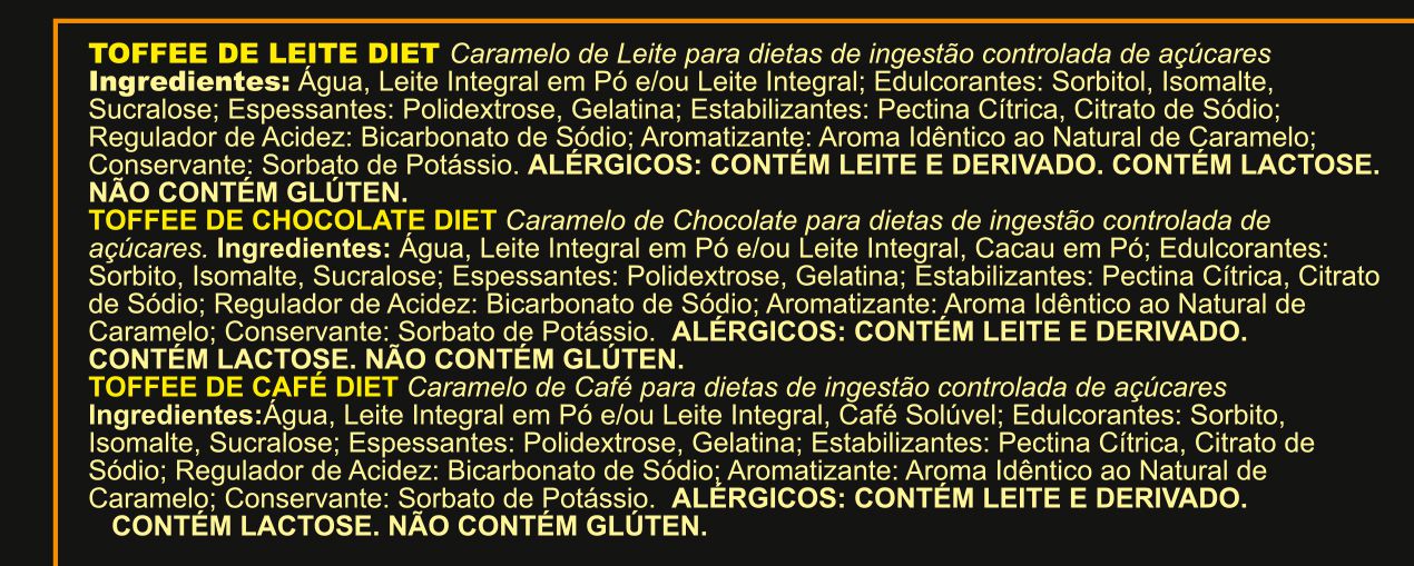 Bala Toffee Misto Diet Hué 180g Latinha Presente - Uai Minas Empório