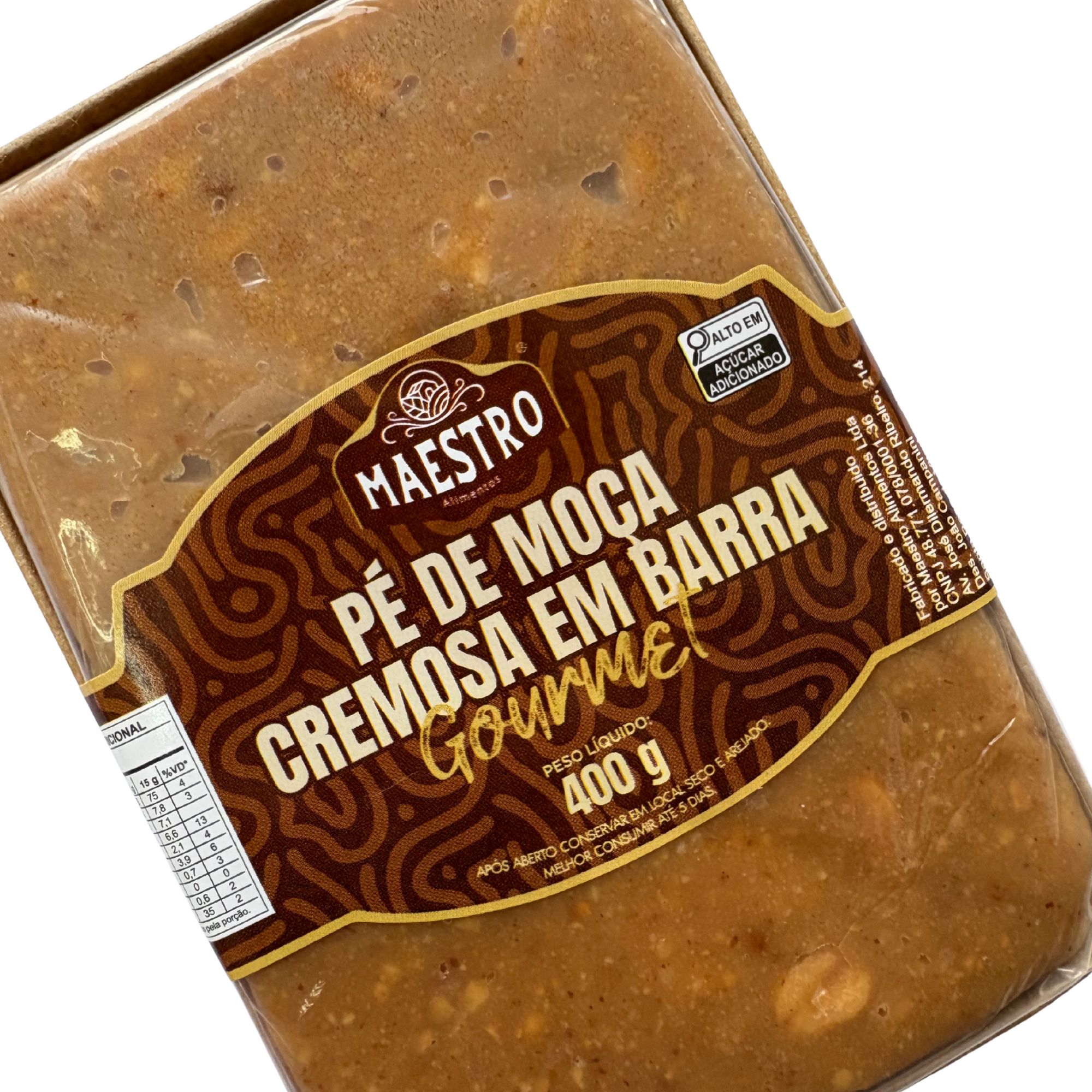Pé de Moça Cremosa em Barra Gourmet 400g - Maestro Alimentos - Uai ...