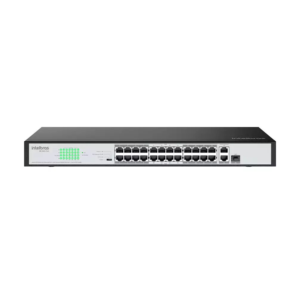 Switch Intelbras SF 2421 POE+ 24 Portas + 2portas Gigabit - Prime In ...