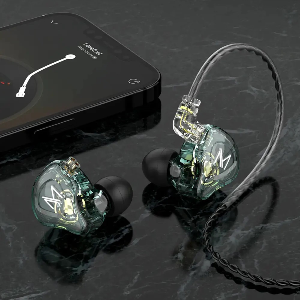 Fone de Ouvido TRN MT1 Verde Dinamico In-Ear Monitor Sem Mic - Prime In