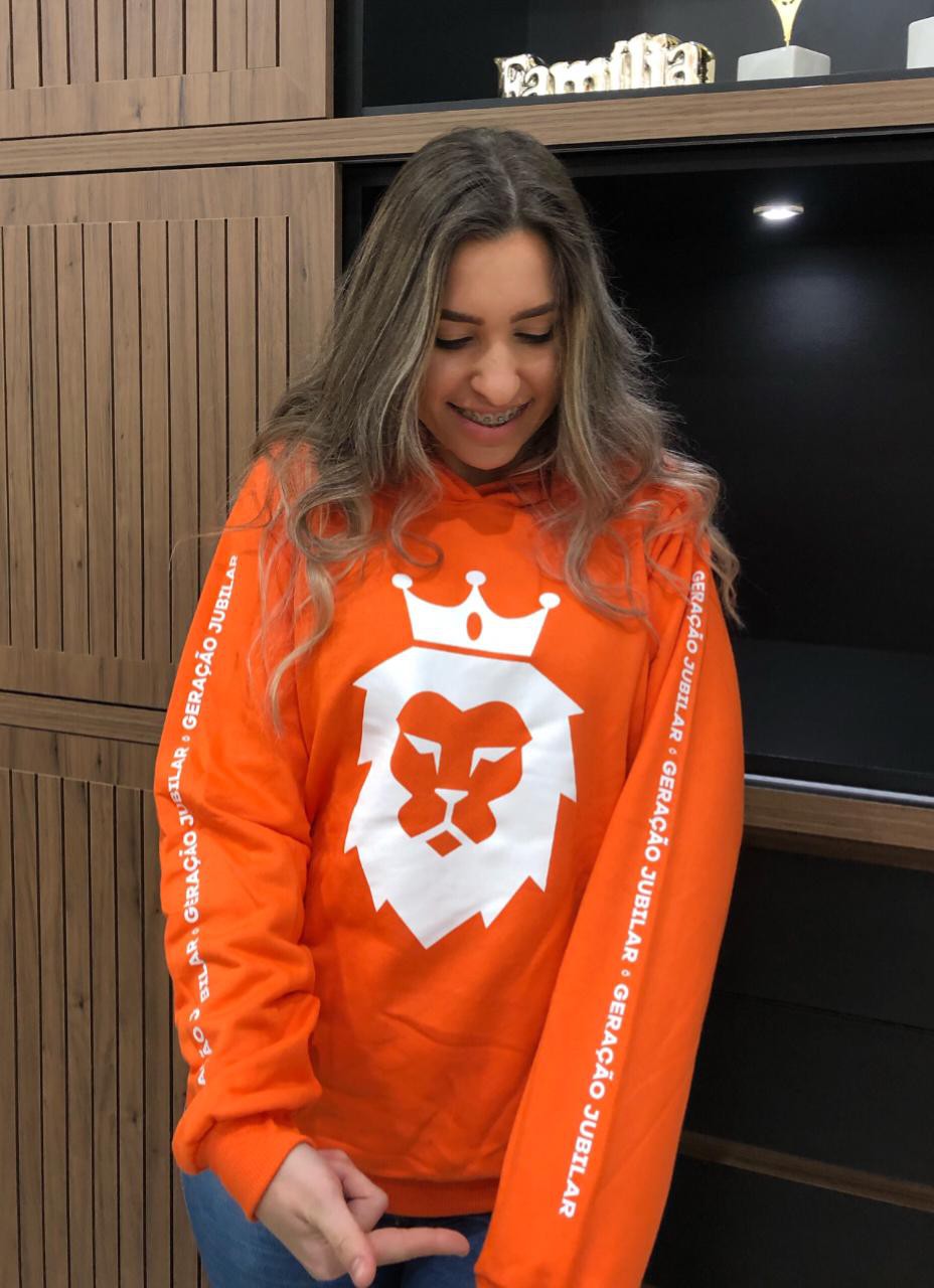 Moletom Laranja Geração Jubilar - geracaojubilar