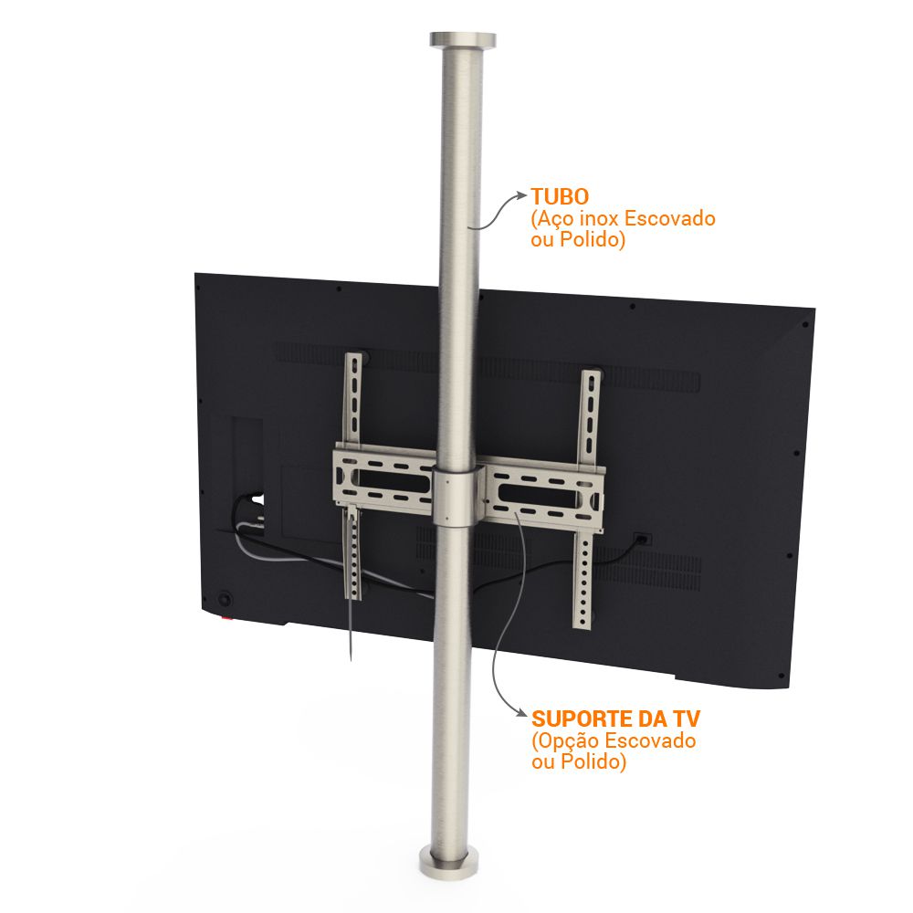 Suporte giratório para tv universal - Pipes.tv - Sua tv em 360°