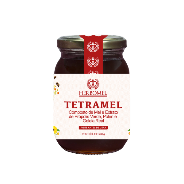 Kit 03 Tetramel - Composto de Mel, Própolis, Pólen e Geleia Real ...