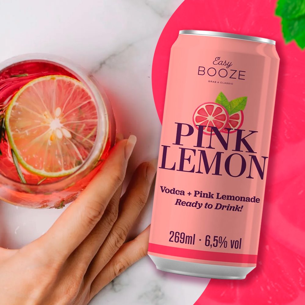 Easy Booze Pink Lemon - 269ml - Bebidas BH Delivery - ZapVendas (31) 9. ...