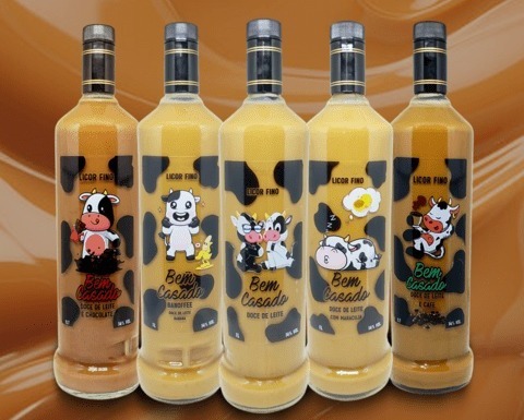 Licor Fino Bem Casado Doce de Leite - 1 L - Bebidas BH Delivery - ZapVendas (31) 9.7574-1007