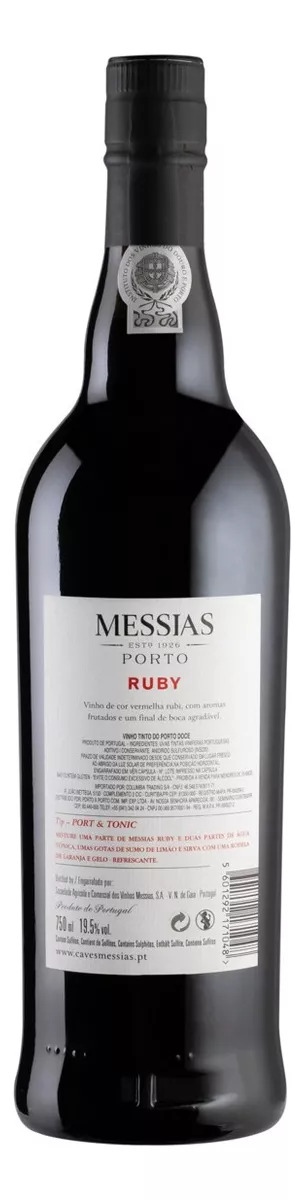 Vinho Porto Messias Ruby - 750 ml - Bebidas BH Delivery - ZapVendas (31 ...