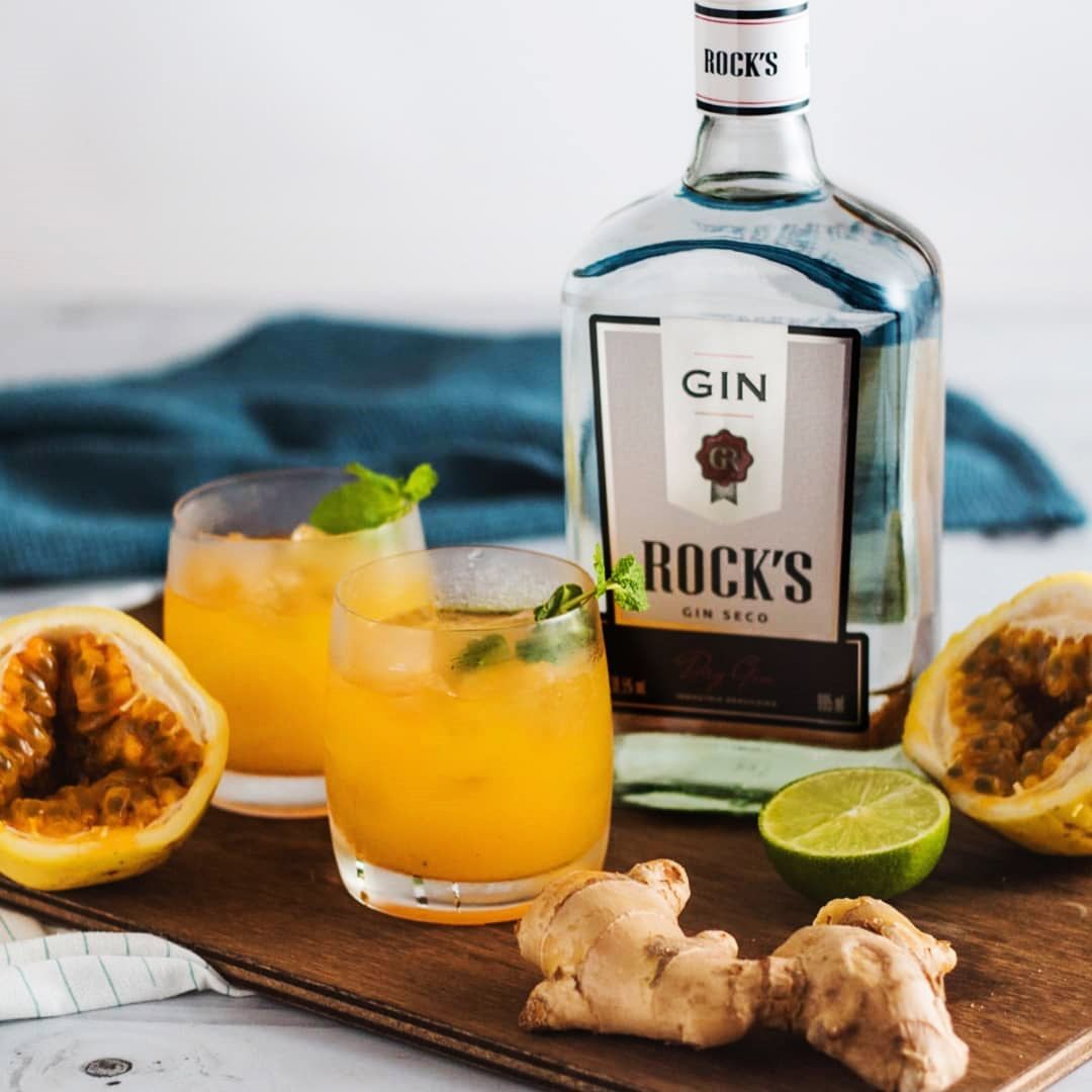 Gin Rock's - Fante - 1L - Bebidas BH Delivery - ZapVendas (31) 9.7574-1007