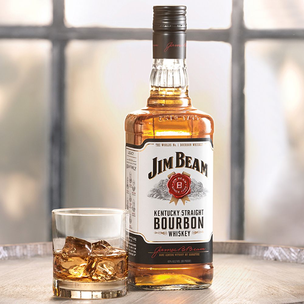 Whiskey Jim Beam White Bourbon - 1L - Bebidas BH Delivery - ZapVendas ...