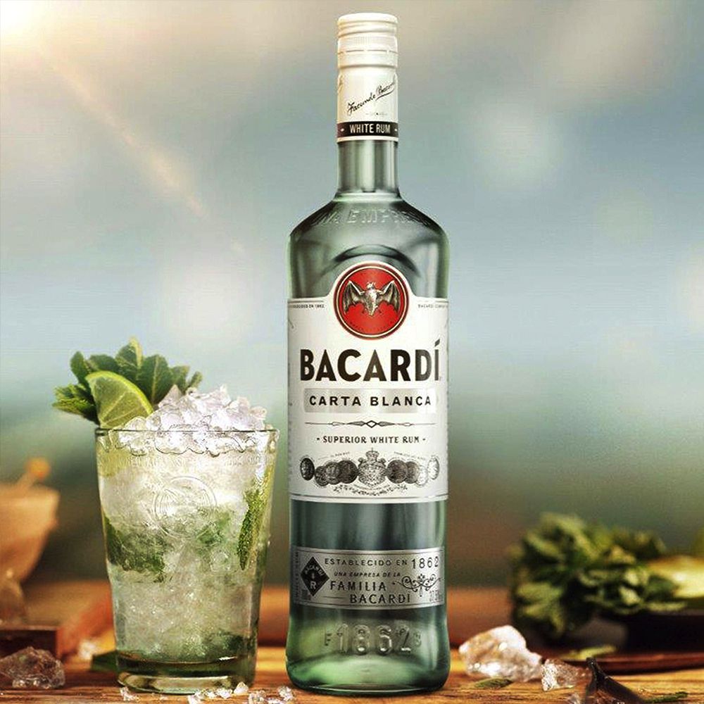 Rum Bacardi Carta Blanca Superior - 980 ml - Bebidas BH Delivery ...