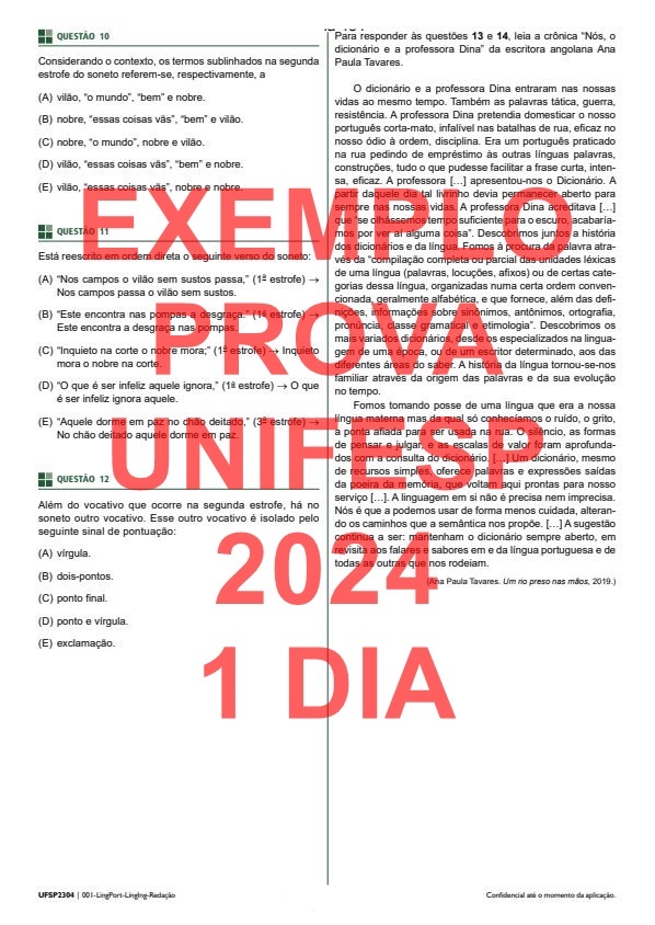 Unifesp TR Provas 2010 a 2024 + Gabarito Comentado - https://www.saladoestudante.com