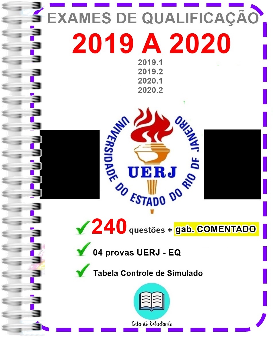 Uerj Provas 2019 a 2024 + Gabarito Comentado - https://www.saladoestudante.com