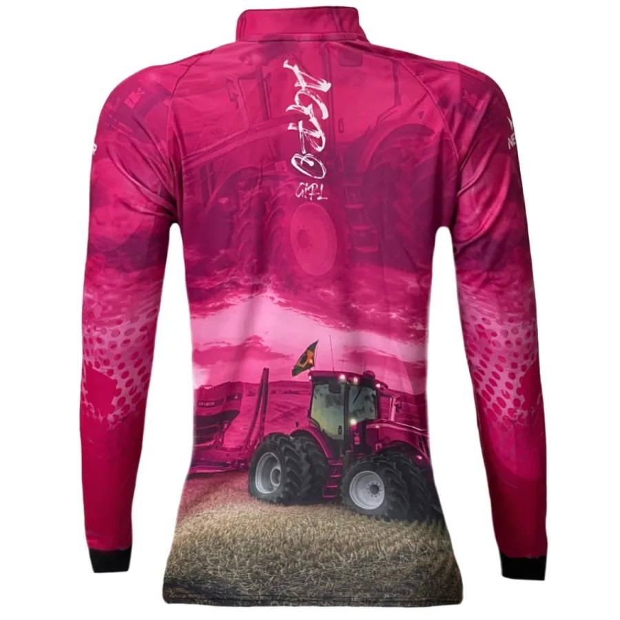 CAMISA DE PESCA NEW FISHER FEMININA TRATOR AGRO UV - (NF43F) - Caburaí ...