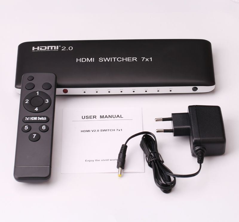 Hub Switch Splinter HDMI 2.0 4k/60hz 7 Portas - NyO Tech Games