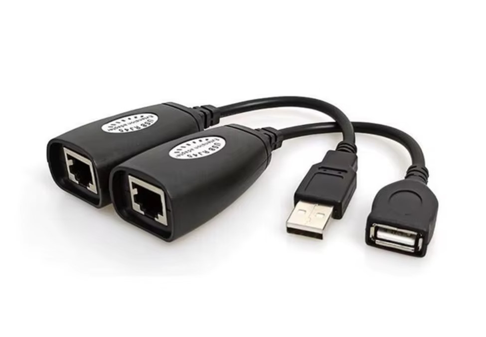 Cabo Extensor USB via Cabo RJ45 Cat5/Cat6 - Até 45 Metros - NyO Tech Games