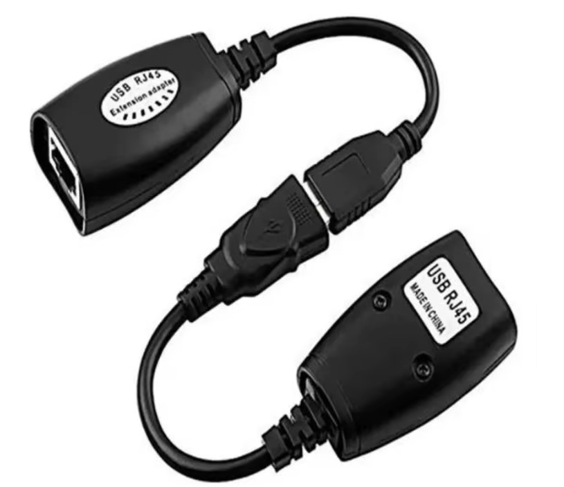 Cabo Extensor USB via Cabo RJ45 Cat5/Cat6 - Até 45 Metros - NyO Tech Games