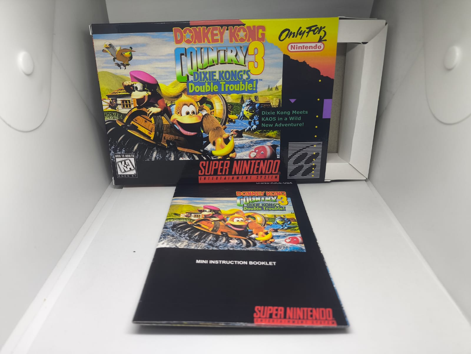 Caixa de Jogos para Super Nintendo - Inclui Berço e Mini Manual Poster ...