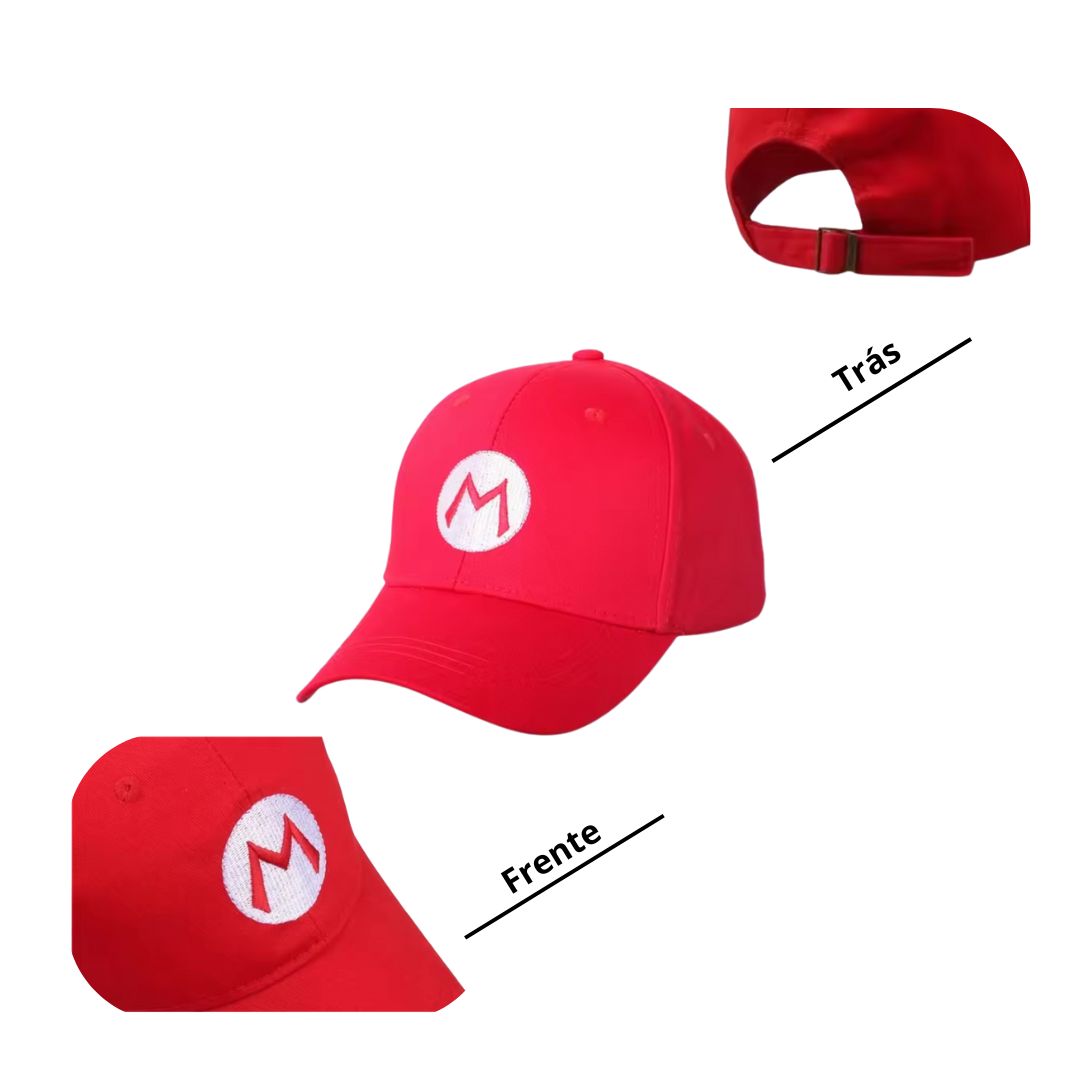 Boné Temático Super Mario Bros - Vermelho - NyO Tech Games
