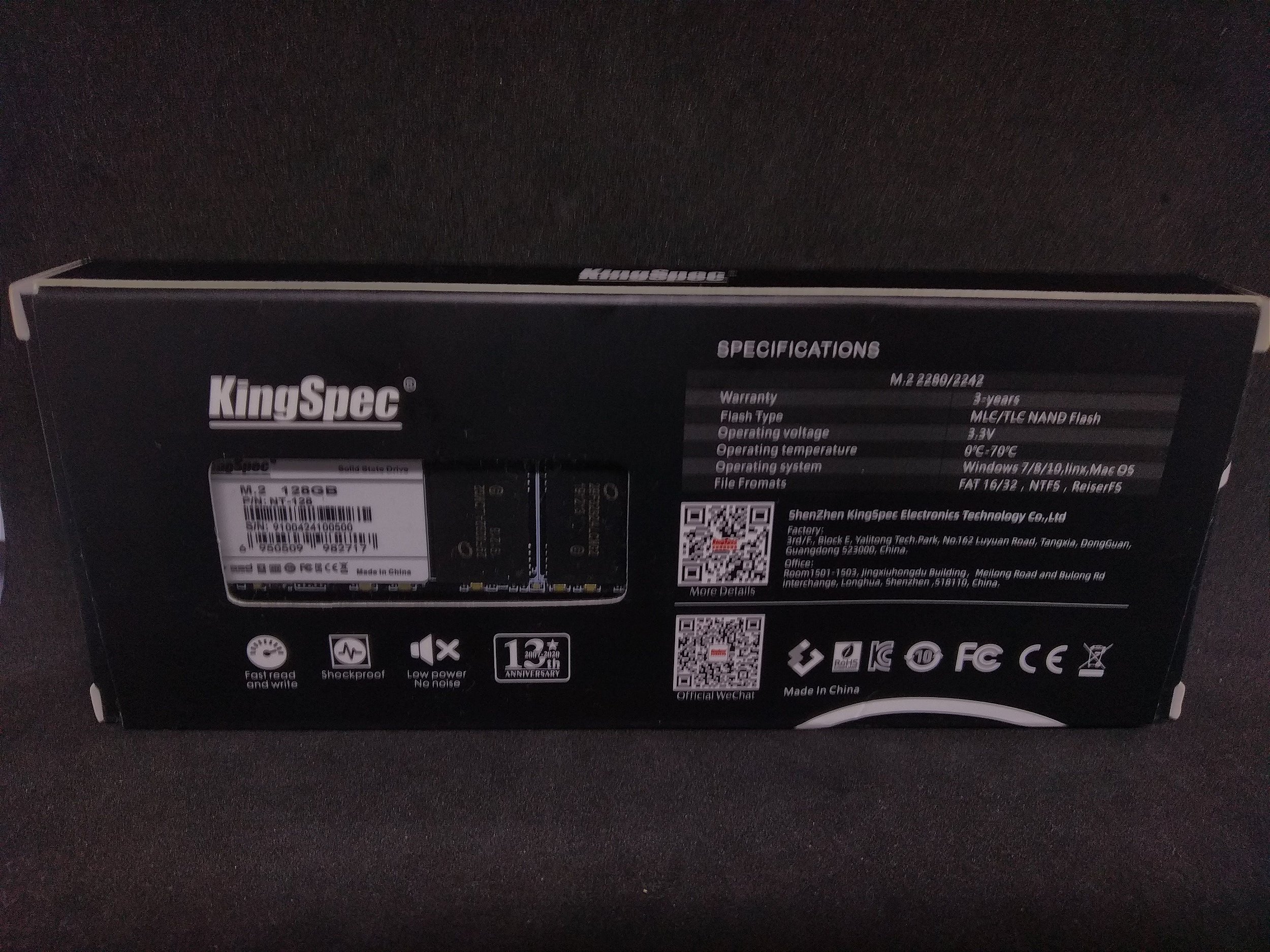 Disco Sólido Kingspec M2 2280 Sata 570mb/s - NyO Tech Games