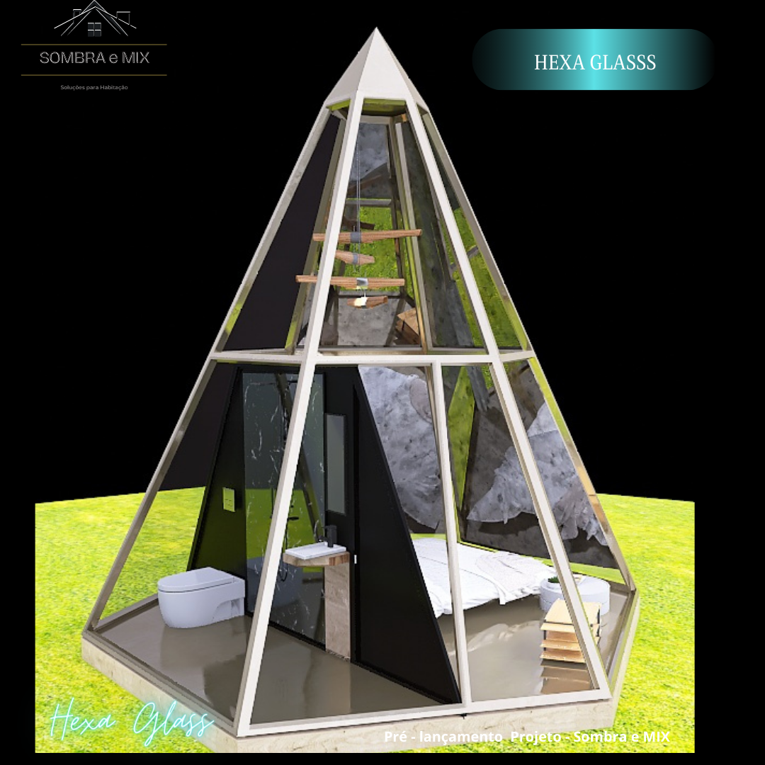 Cabana de Vidro Hexa Glass - SOMBRAeMIX